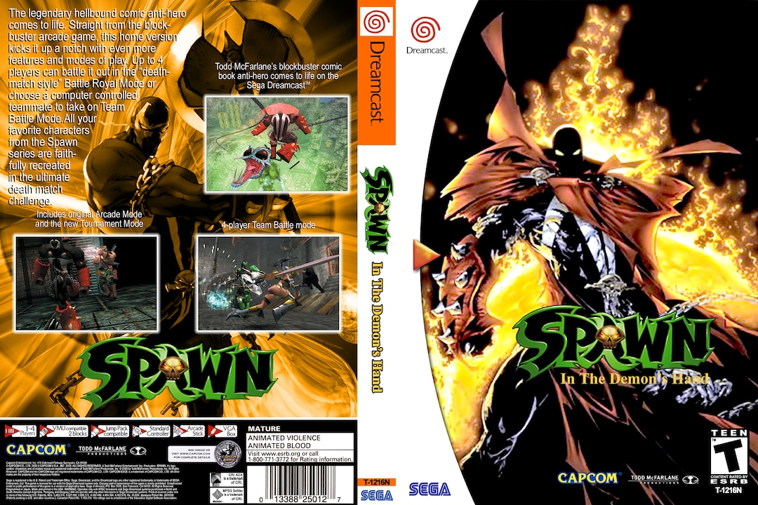 Dreamcast Spawn Video Game, FULL COLOR ART - Etsy