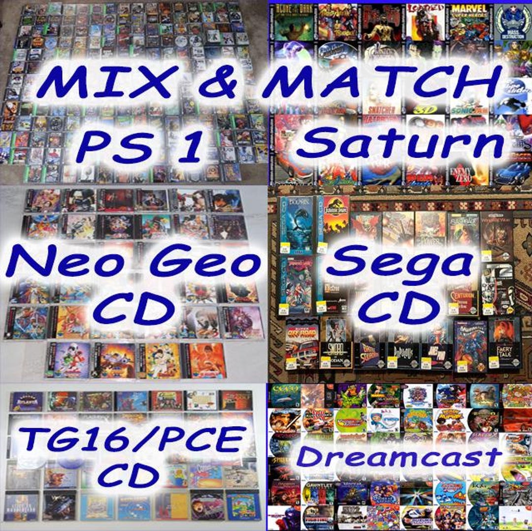 Mix & Match Bundle, Full Size Case, Full Color Art (disc, Front, Rear ...