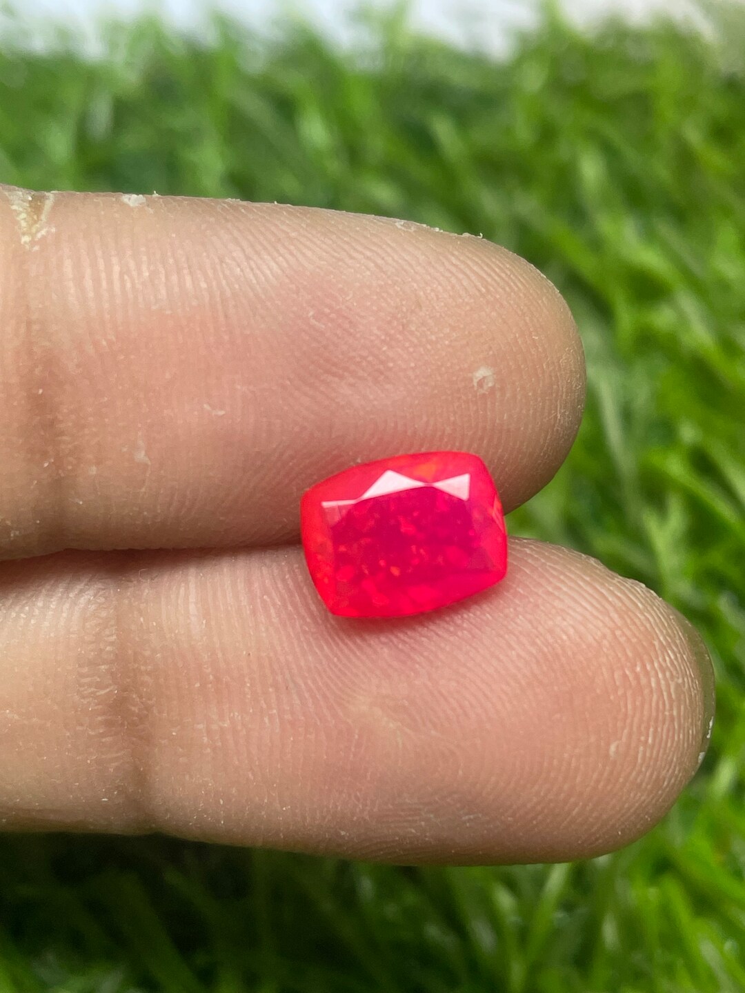 Only at My Shop Rare Pink Ethiopian Opal Gemstone, 1.15 Carat Fire Opal ...