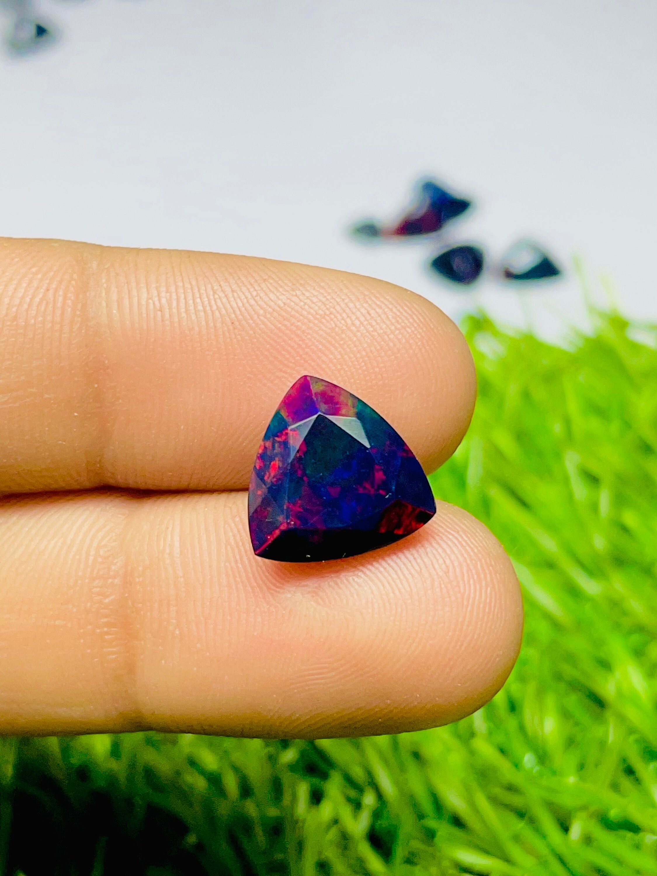 Rare Black Ethiopian Opal AAA Quality Faceted Opal Gemstone, Loose ...
