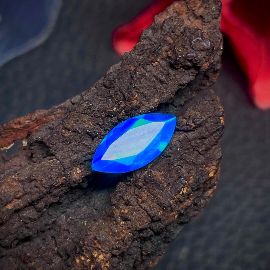 Blue Color Paraiba Ethiopian Opal Gemstone, Loose Marquise Shape ...