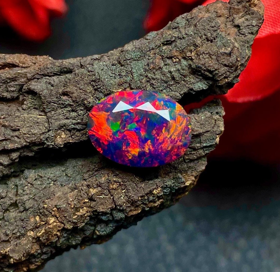 Top Multi Gorgeous Fire Ethiopian Opal Gemstone, Loose Oval Shape ...