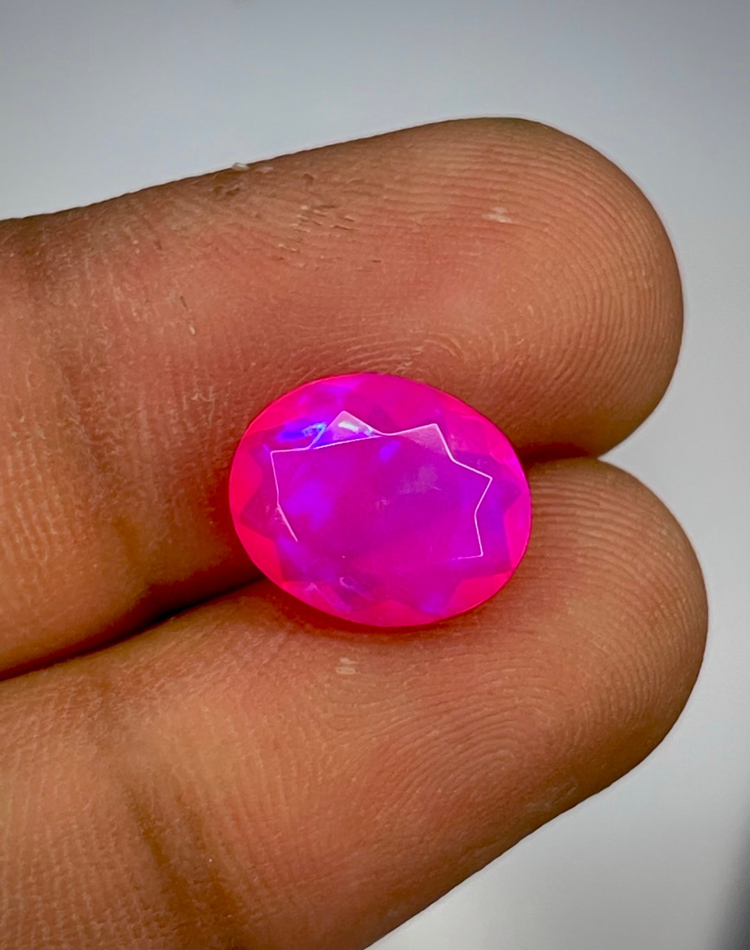 Only at My Shop! Rare Pink Ethiopian Opal Gemstone, 11x9mm Fire Opal ...