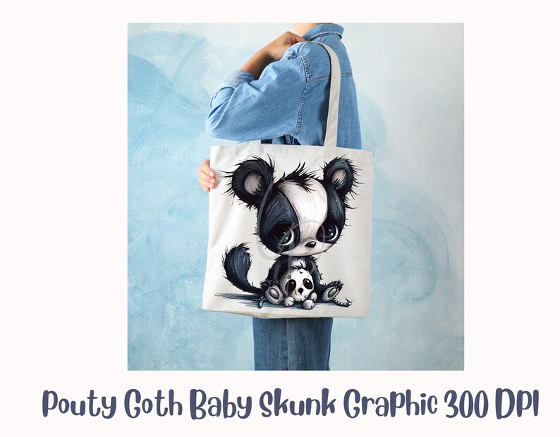 Cute Pouty Goth Baby Skunk PNG - Adorable - Sublimation Design - 12oz ...