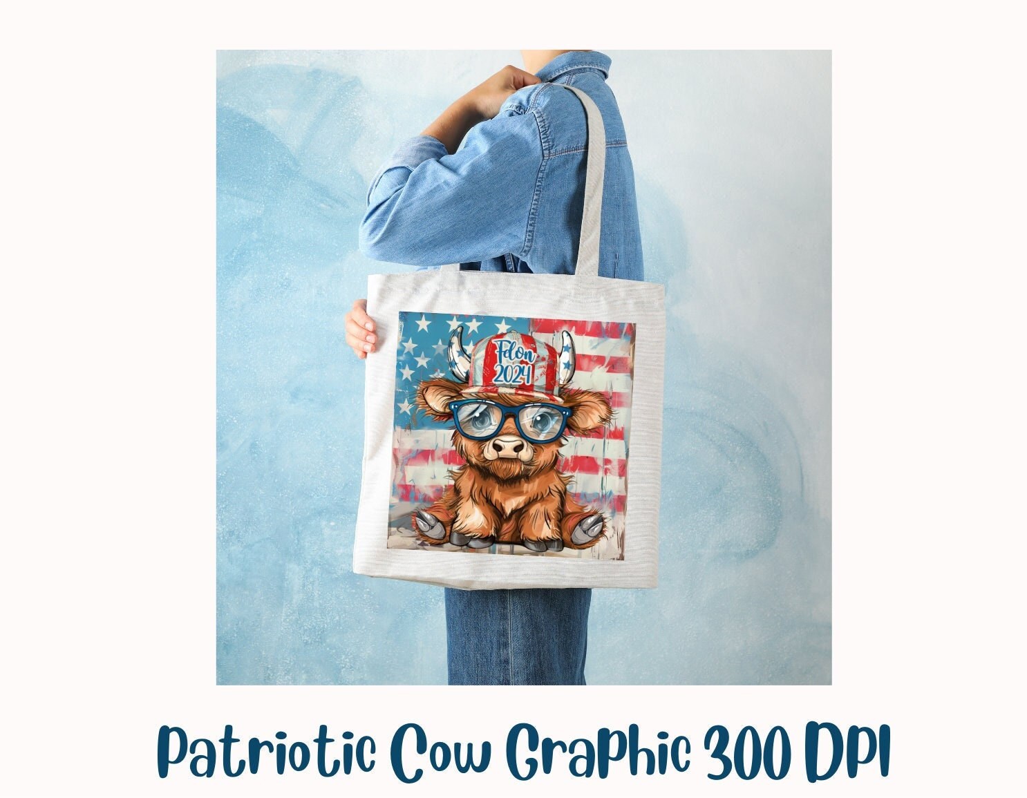 Cute Patriotic Trump Cow 20oz & 30oz Tumbler Wrap Voting Felon 2024 Cow ...