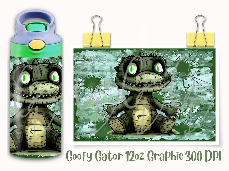 Goofy Gator PNG – Alligator Clipart, Tumbler/t-shirt Design (digital ...