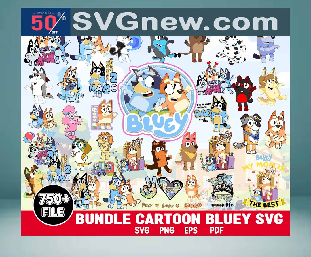 Bluey SVG Bundle Bluey Cut Files for Cricut Bluey Svg - Etsy Canada