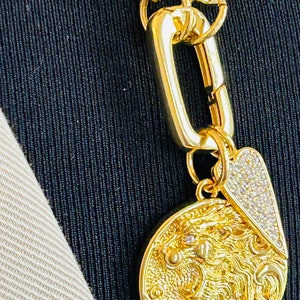 Lion Pendant Necklace, Lion Head Pendant Necklace, 18K Gold Filled ...