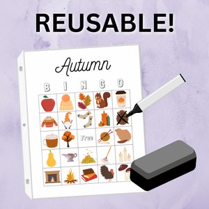 Seasonal Bingo, Spring Summer Fall Winter Bingo, 120 Printable Bingo ...