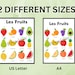 French Fruits Poster Decor, Classroom Wall Art, French Bilingual ...