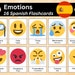 Spanish Emotion Flashcards, Spanish Adjective Vocabulary, Homeschooling ...