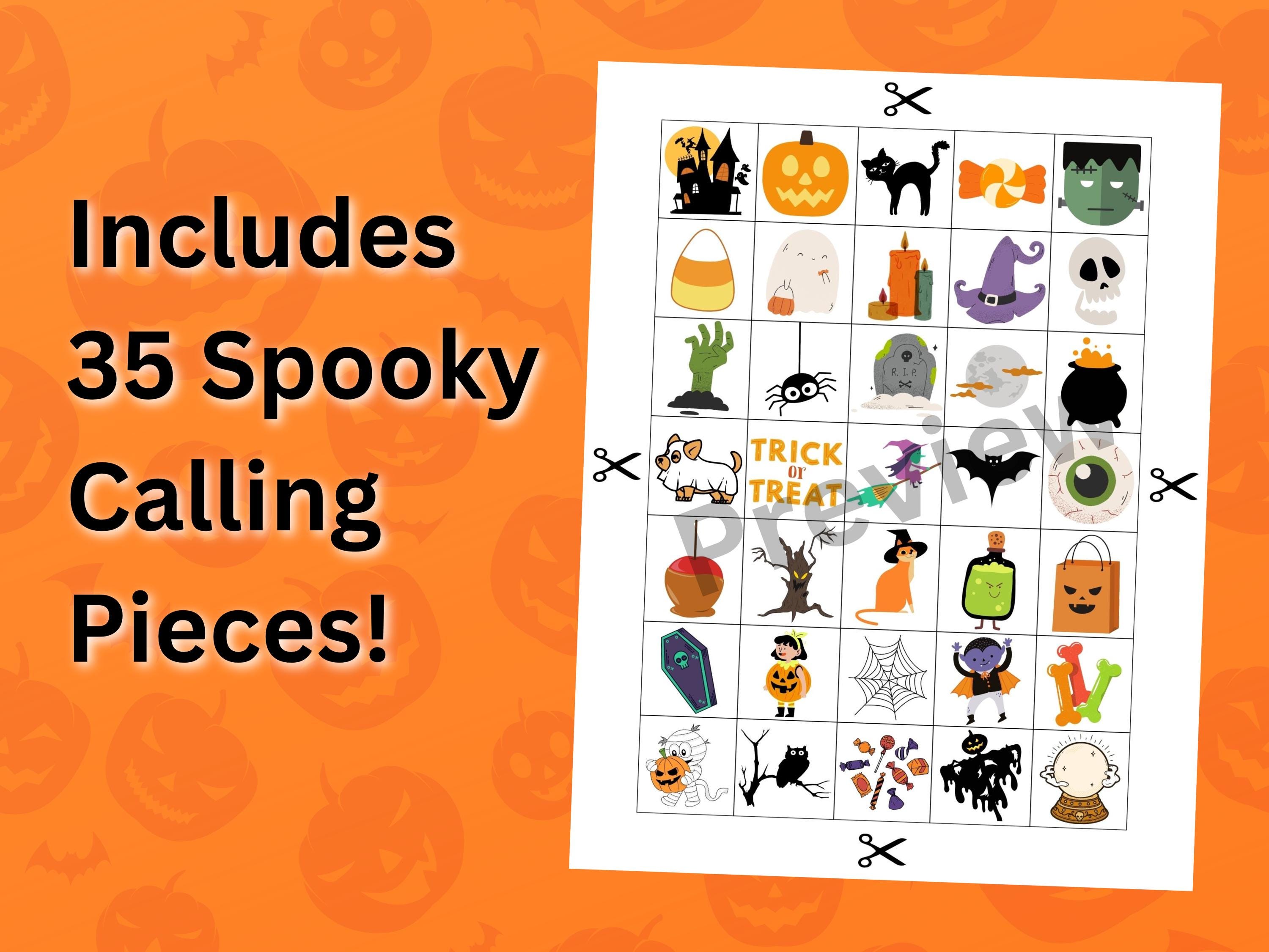 Halloween Bingo, 30 Printable Bingo Cards, Fun Halloween Activity for ...