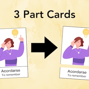 Spanish Reflexive Verb Flashcards, Spanish Language Learning Vocab ...