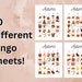 Autumn Bingo, 30 Printable Bingo Cards, Fun Fall Activity for Kids ...