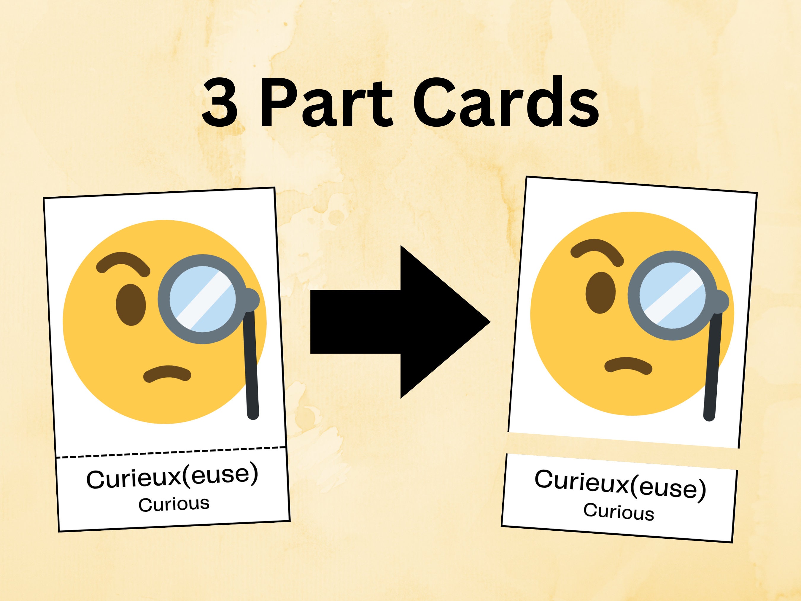 French Emotion Flashcards, French Adjective Vocabulary, Homeschooling ...