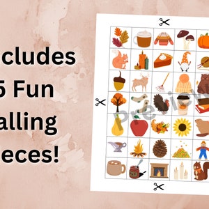 Autumn Bingo, 30 Printable Bingo Cards, Fun Fall Activity for Kids ...