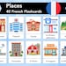 French Location Flashcards, French Places Vocabulary, Montessori ...