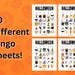 Halloween Bingo, 30 Printable Bingo Cards, Fun Halloween Activity for ...