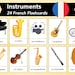 French Instrument Flashcards, French Music Vocabulary, Montessori ...