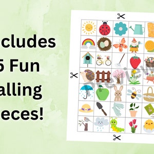 Spring Bingo, 30 Printable Bingo Cards, Fun Spring Activity for Kids ...