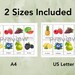 French Fruits & Vegetable Flashcards, French Flashcards for Kids ...