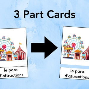 French Location Flashcards, French Places Vocabulary, Montessori ...