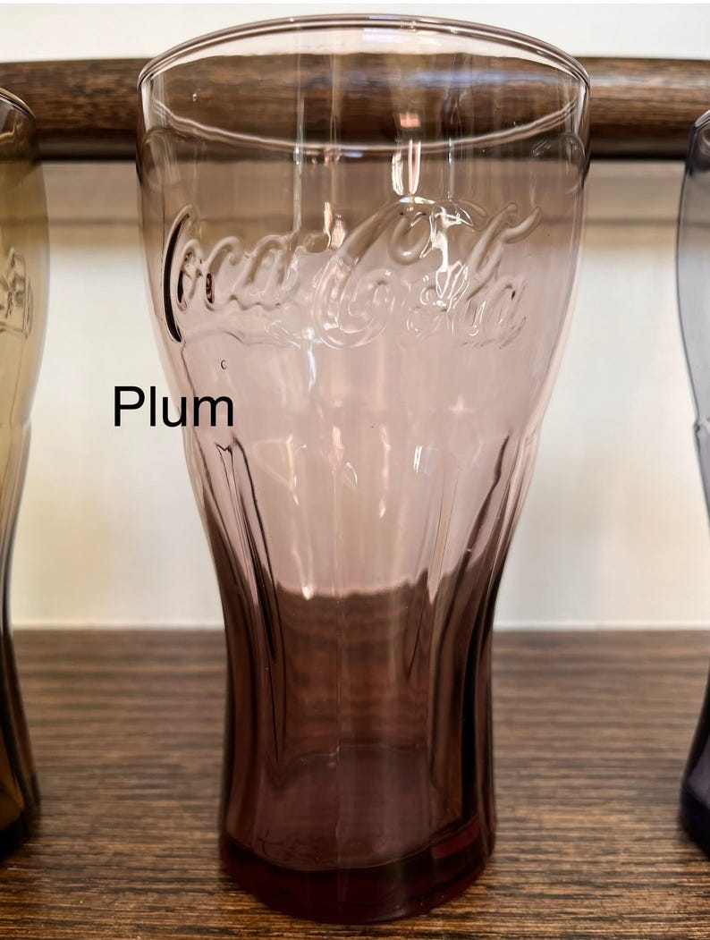 Colorful Coca-cola Glasses - Mcdonald’s Vintage - Assorted Warm Tone ...