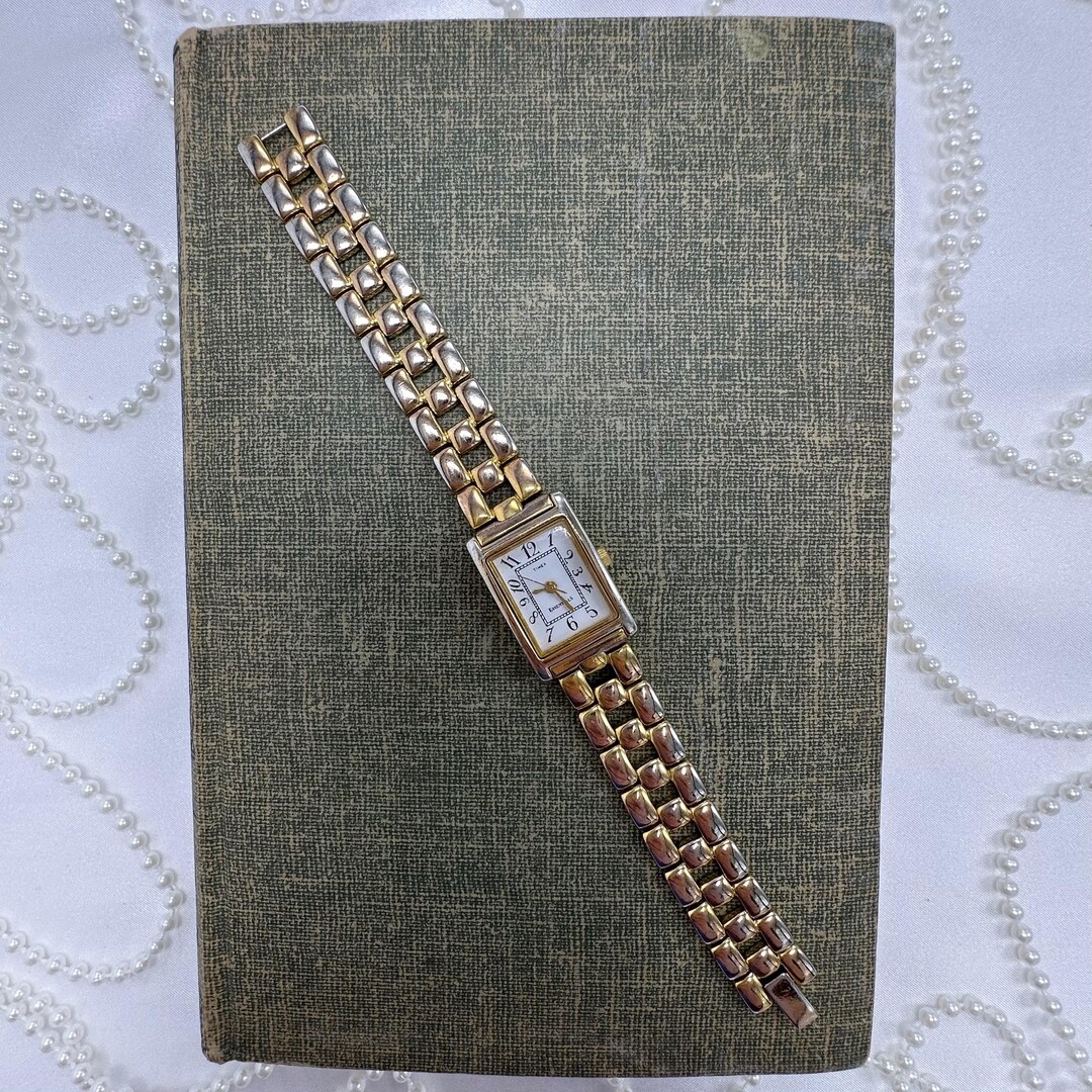 Classic Rectangular Dial Gold Timex Watch - Etsy