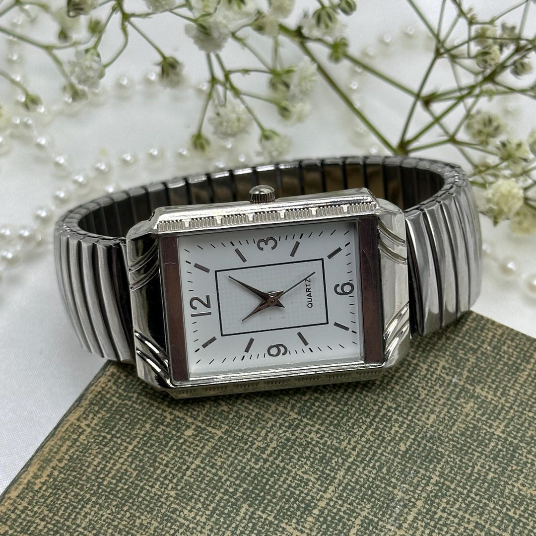 Classic Rectangle Dial Watch - Etsy