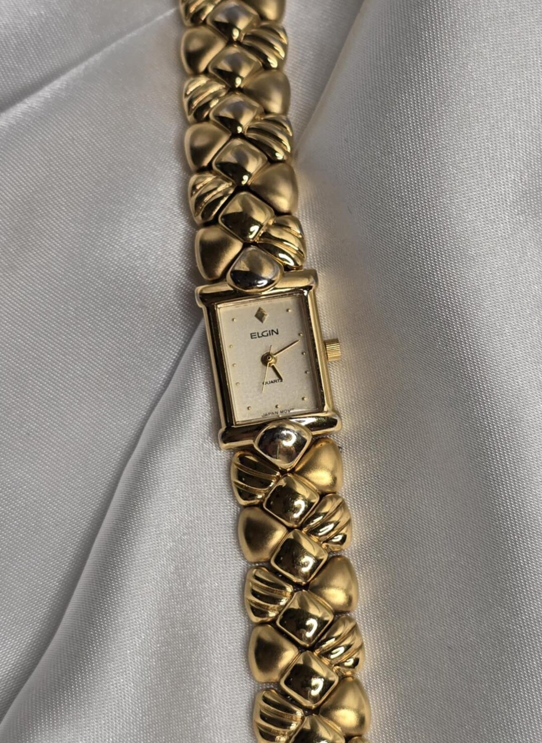 Gold Elgin Square Dial Tank Watch - Etsy