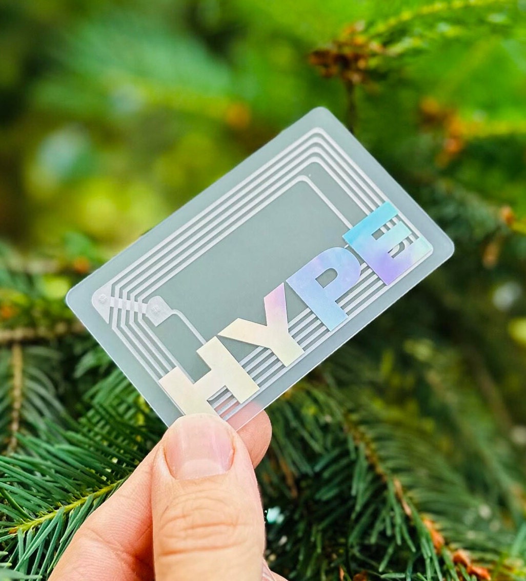Holographic Hype Card: Smart Digital NFC Business Card Linked - Etsy