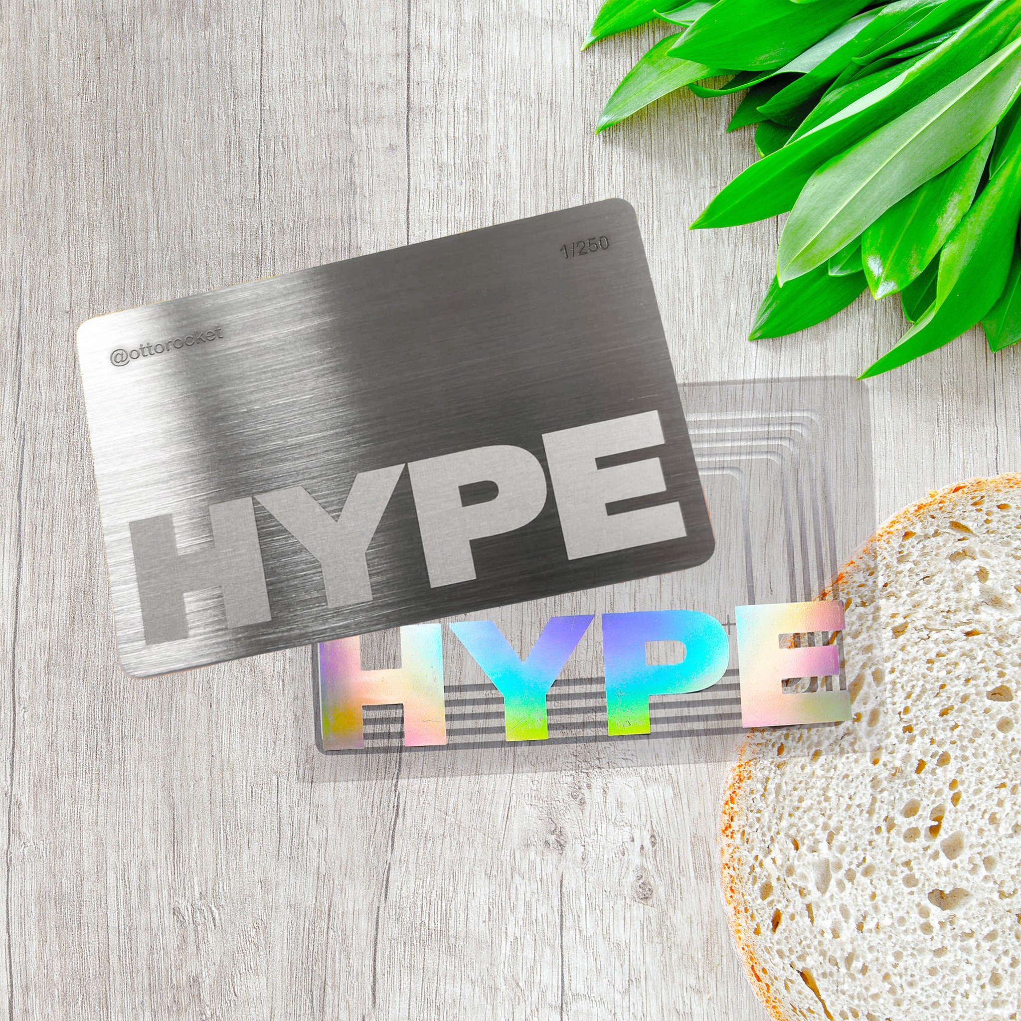 Holographic Hype Card: Smart Digital NFC Business Card Linked to a ...