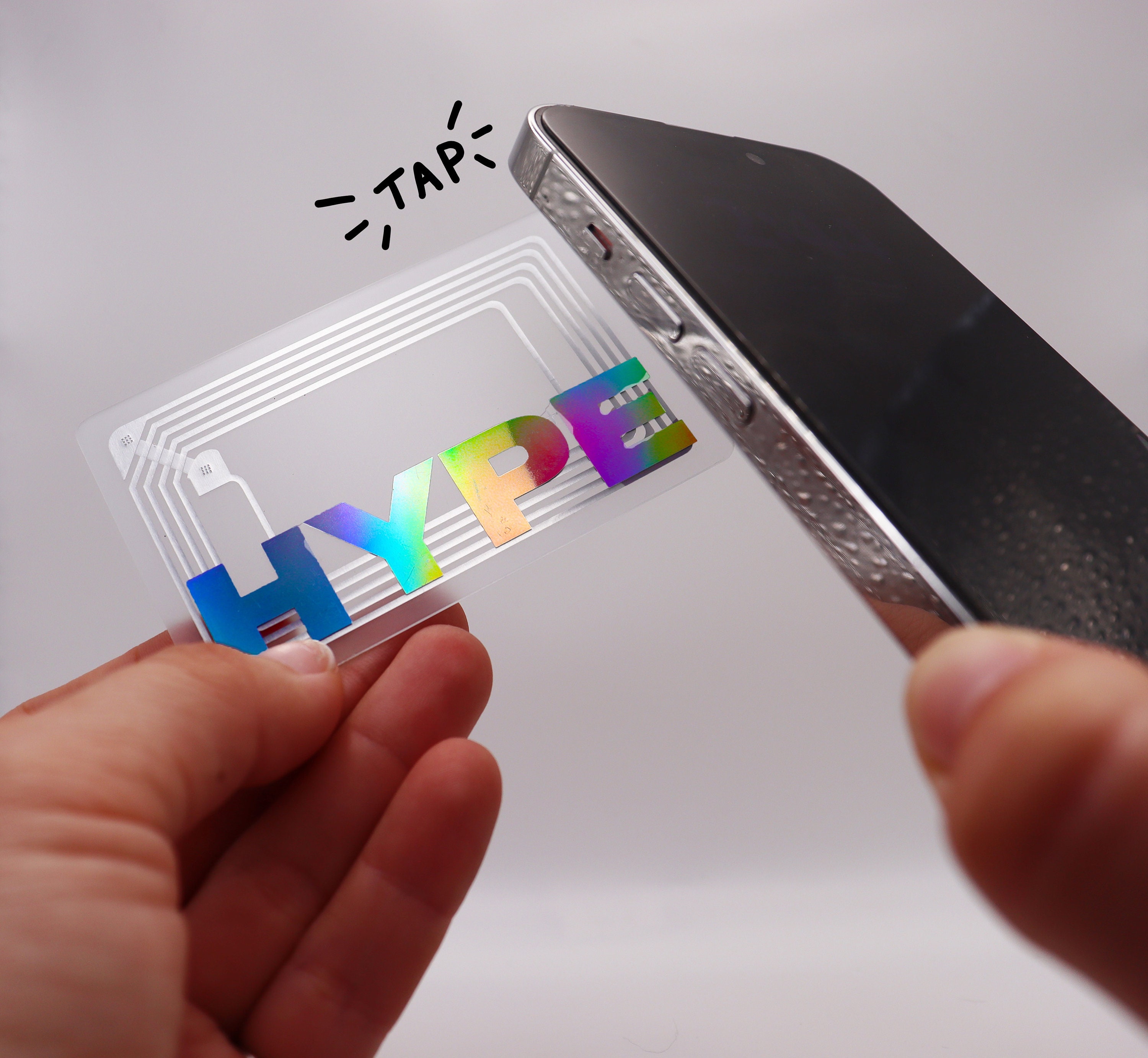 Holographic Hype Card: Smart Digital NFC Business Card Linked to a ...