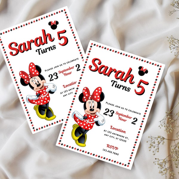 Minnie Mouse Red - Etsy