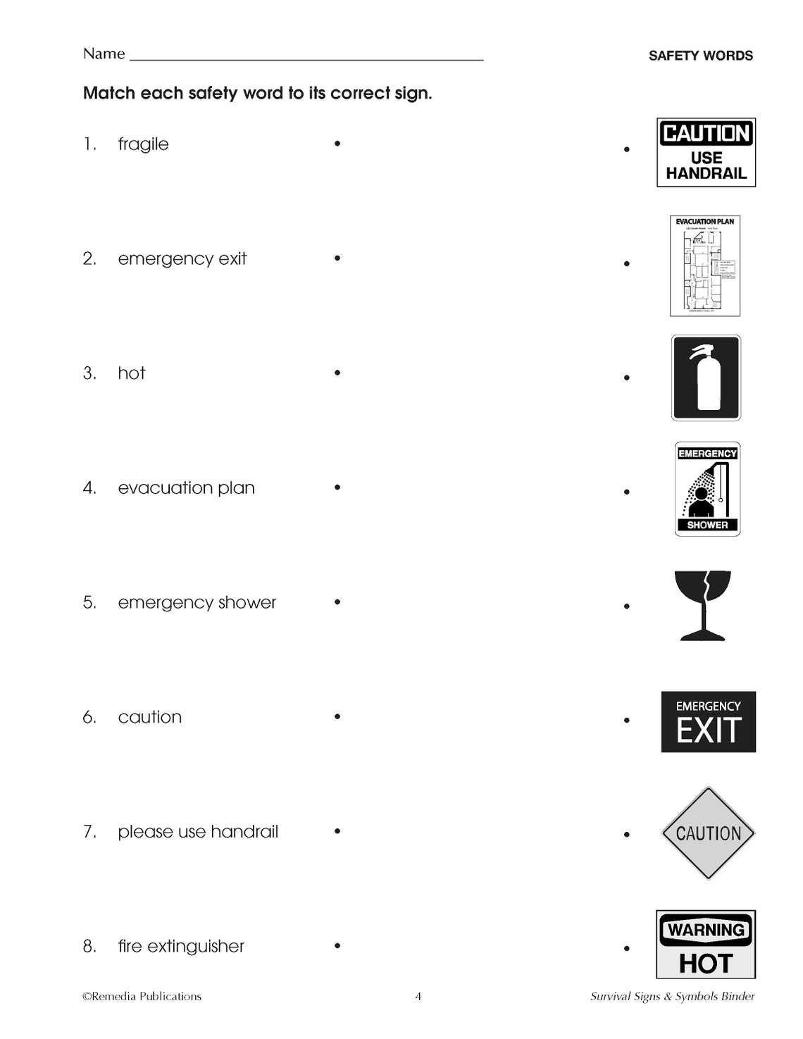 160 SURVIVAL SIGNS, Symbols and Words: Life Skills Lessons and ...