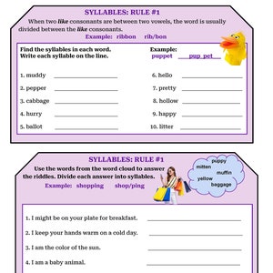 Science of Reading - Phonics for Older Students: Syllables Task Cards ...