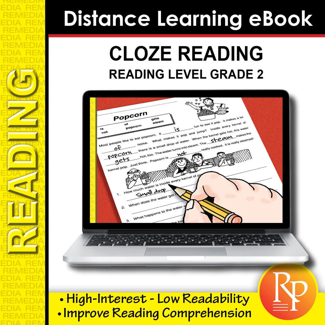 20 Cloze Reading Passages: Reading Level 2 - Etsy