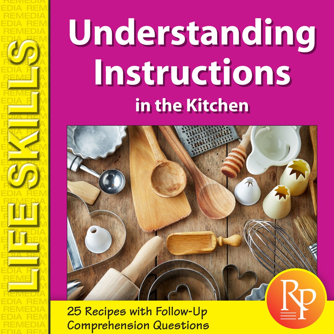 IN THE KITCHEN: Reading Recipes and Understanding Instructions - Etsy