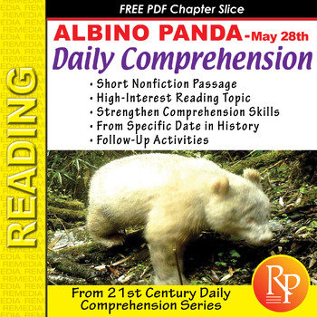 Albino Panda: Reading Comprehension - Non Fiction - Main Idea ...