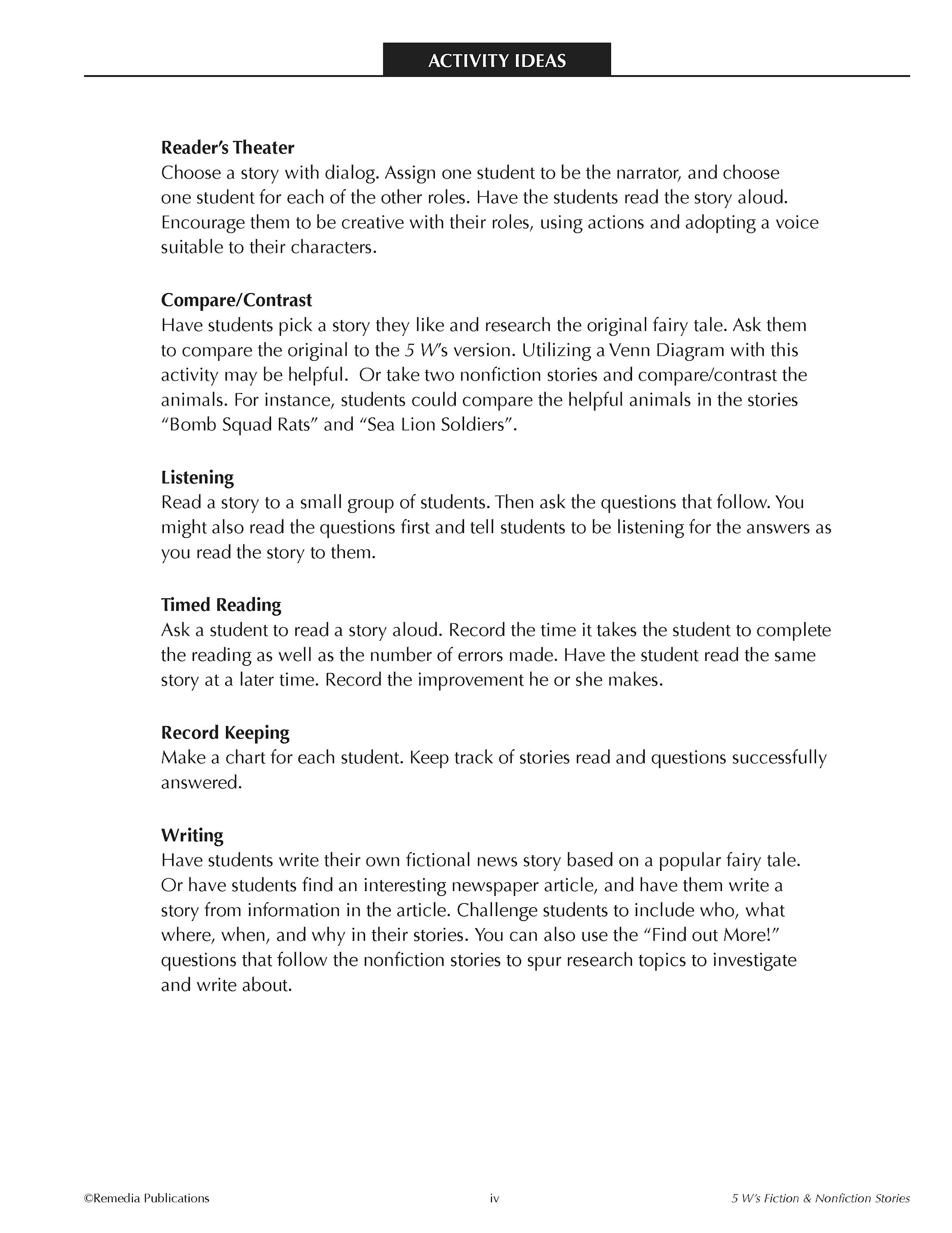 Fractured Fairy Tales & 5 Wh Questions for Reading Comprehension ...