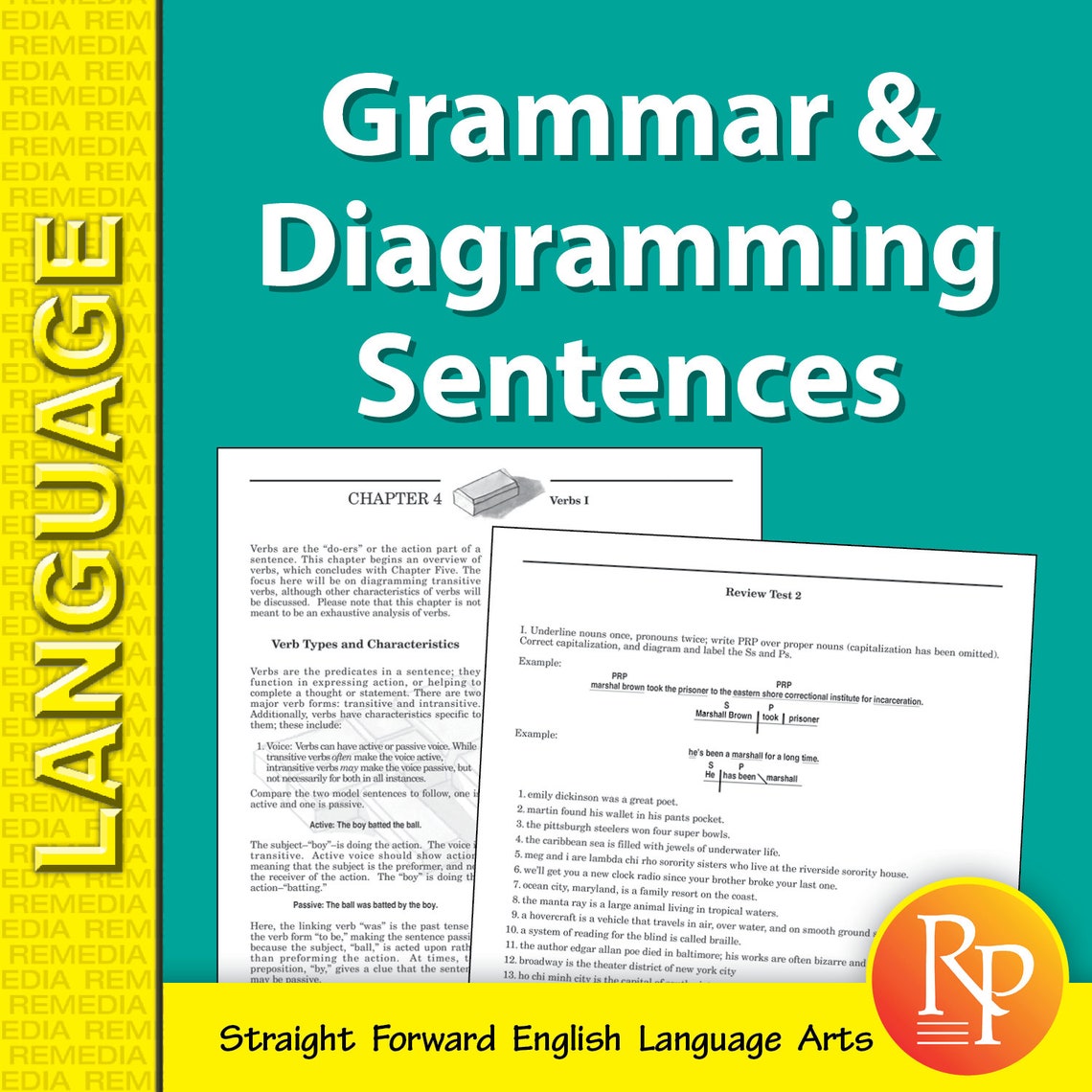 Grammar and Diagramming Sentences: Straight Forward ELA - Etsy