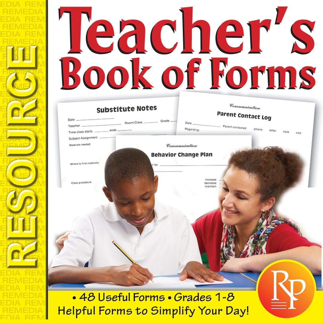 Teacher's Book of Forms: Resources for Teachers - Attendance - Reward ...