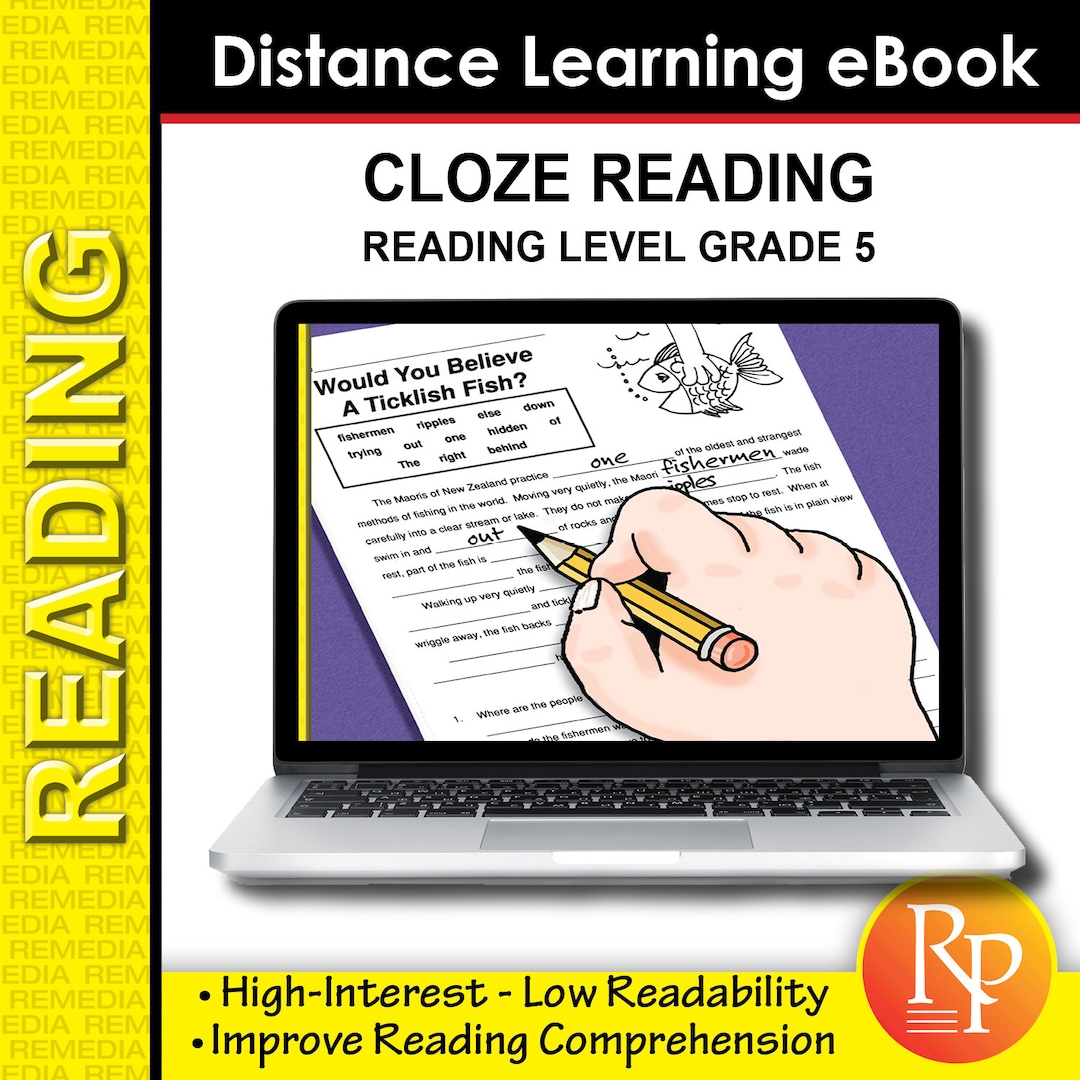 20 Cloze Reading Passages and Comprehension Activities: Reading Level 4 ...