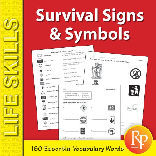 160 SURVIVAL SIGNS, Symbols and Words: Life Skills Lessons and ...