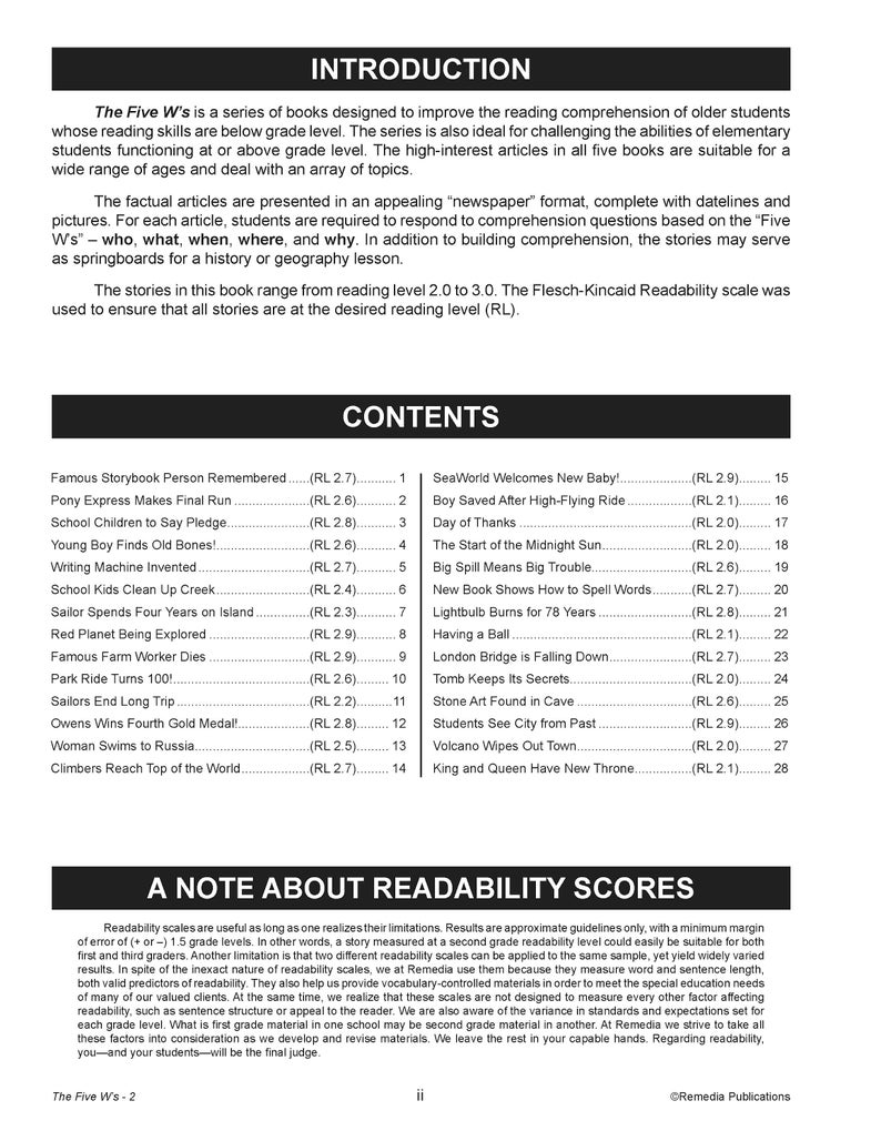 Fractured Fairy Tales & 5 Ws Questions for Reading Comprehension GOOGLE ...