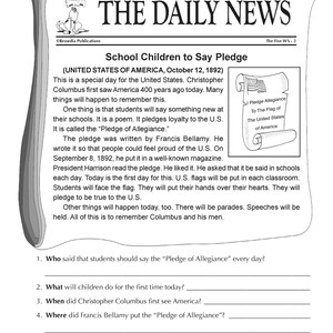 Fractured Fairy Tales & 5 Ws Questions for Reading Comprehension GOOGLE ...