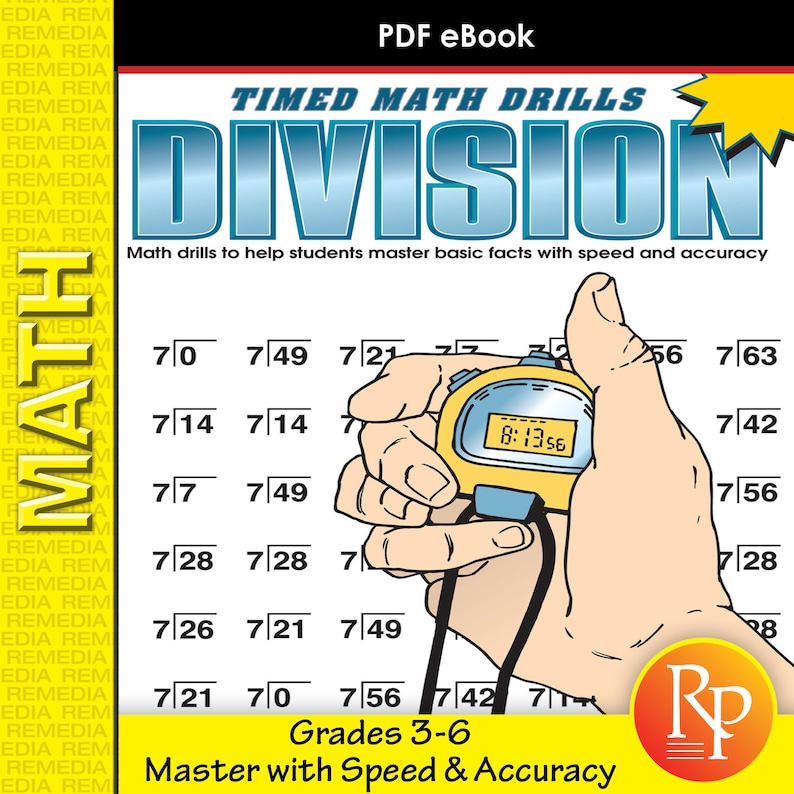 TIMED MATH DRILLS: Division Facts - Etsy