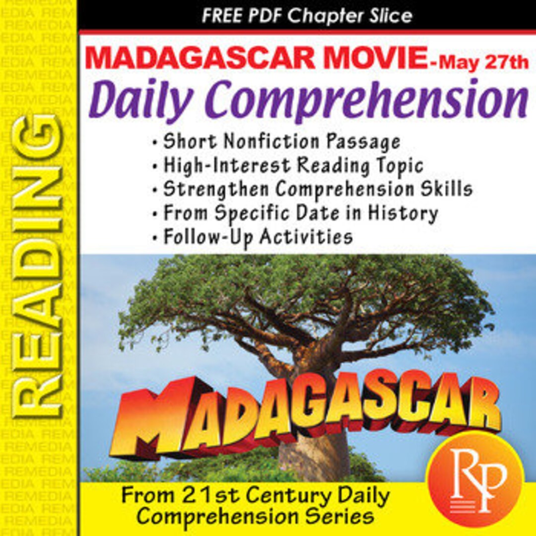 Madagascar: Reading Comprehension - Non Fiction - Main Idea ...