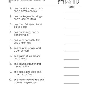 Real-world Market Math: Consumer Word Problems and Menu - Etsy