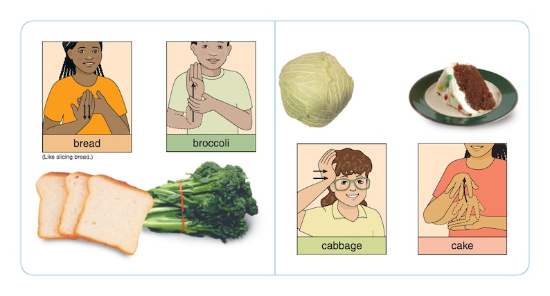 Food Signs: Sign Language Flip Charts - Etsy